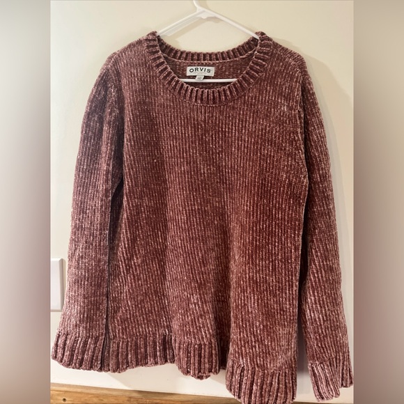 Orvis | Sweaters | Orvis Womens Super Soft Boxy Chenille Chunky ...